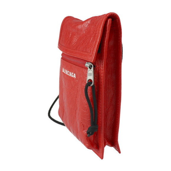 Balenciaga | Bags | Balenciaga Pouch Bag Red Shoulder Explorer | Poshmark